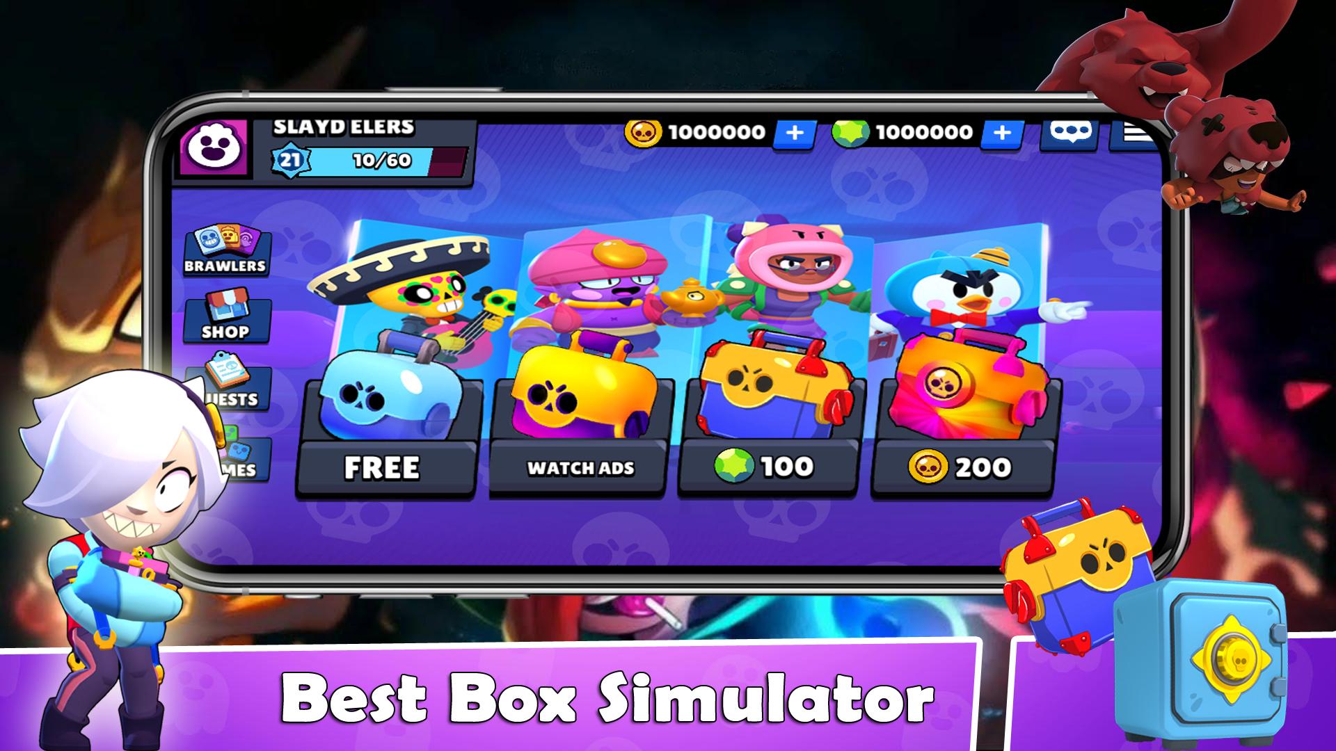 在電腦上下載Simulator For Brawl Stars Box Skins BS | GameLoop官方網站